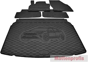 Mattenprofis Gummimatten + Gummi Kofferraumwanne Set kompatibel mit VW Taigo ab Bj. 2021 GKK ...