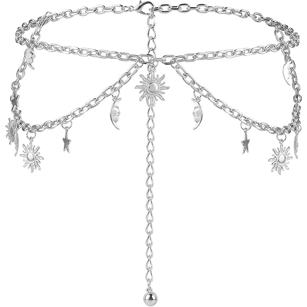 Silver Chain Link Belts For Women Mariner Links Chain Belt | White