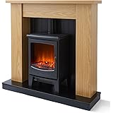 Warmlite WL45037W Ealing Electric Fireplace Suite with Adjustable ...