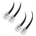 Cable Matters 2er-pack 1m Telefonkabel RJ11 auf RJ11 für Telefon ...