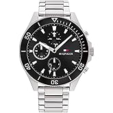 Tommy Hilfiger Men's Black Dial Silicone Band Watch - 1791195: Buy ...