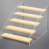 Eucomir Wooden Acrylic Risers Display Stand 3 Tiered,Display Stands for ...