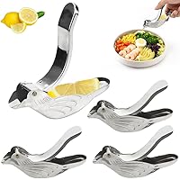 AUAUY Manual Lemon Squeezer, Acrylic Manual Lemon Slice Squeezer, Bird Lemon Squeezer Portable ...