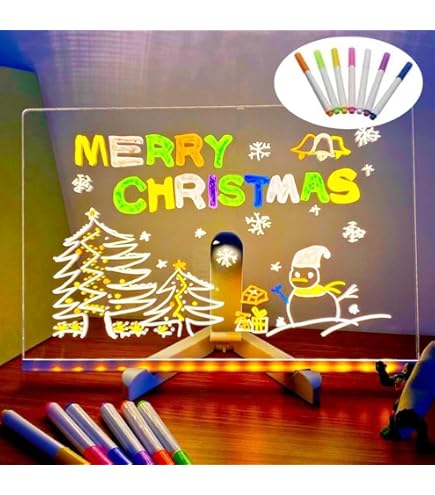 Cosmody Light Up Drawing Board LED Note Board With Colors,LED Acrylic ...