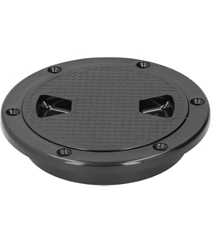 Round Access Hatch 102mm Osculati 102mm Round White Plastic Inspection ...