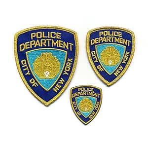 3 New York Police Department (NYPD) Police Patches Sew-On/Iron-On Set ...