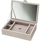 Dulwich Designs Pretty Extra Large Mink Jewellery Box : Amazon.co.uk ...