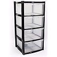 SPECTRAPLAST® 4 Drawer Large Plastic Tower Unit Trolley Chest, School ...