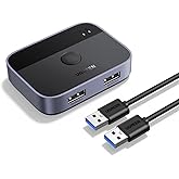 UGREEN USB 3.0 Switch 4 Port USB Switch Selector 5Gbps High-Speed Peripheral Sharing Switcher ...