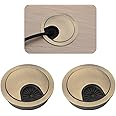 2 Pcs 60mm Desks Cable Grommets, Computer Desks Metal Cable Hole, Desk ...