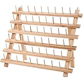 New brothread 2x60 Spools Wooden Thread Rack/Thread Holder Organizer ...