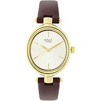 Titan Raga Viva Rose Gold Dial Analog Leather Strap watch for Women ...