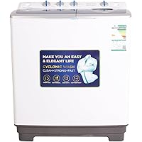 Dansat Twin Tub Washing Machine 7 Kg, White - DWT8 : Buy Online at Best ...