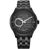 Titan Nexus Skeletal Automatic Analog with Gun Dial Gun Stainless Steel ...