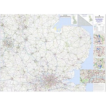 East Anglia (North) Postcode Sector Map 15 - Laminated Wall Map: Amazon ...
