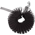 GRACEART Elizabethan Wrist Ruffs Ruffled Cuff Arm Bands 1 Piece (Black ...