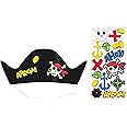 Ahoy Pirate Party Hats (15cm x 38cm) - Multi-Color Set Sail with Unique ...