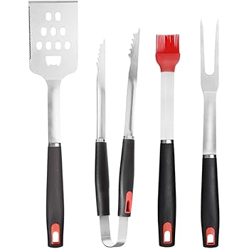 Landmann 0204 Stainless Steel Stainless Steel Barbecue Tool Set (3 ...