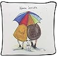 Sam Toft Cushion, 40cm x 40cm Square, 100% Cotton with Duck Feather Pad ...