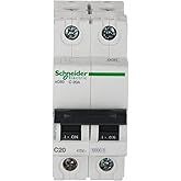 Schneider Electric ACT 9 32A 2 Pole MCB Miniature Circuit Breaker (Multicolour, ACT 9 'C' CURVE ...