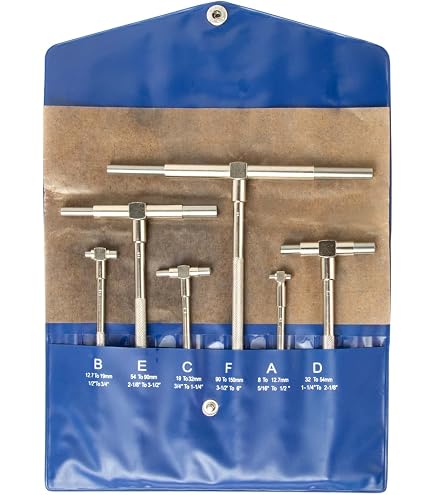Inner Diameter Measuring Tools 6-Piece Telescopic Bore Gauge Set - 8 ...