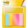 Post-it Notes Markers, Assorted Colours, 5 Pads, 15 mm x 50 mm, 100 ...