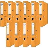 Donau Binder Lever Arch File/Folder Slim Pack of 10 / DIN A4 / 5 cm ...