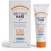 Ekran MS Mineral Sunscreen Gel SPF 50 PA+++ | 25% Micronized Zinc Oxide ...