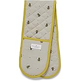 Cooksmart Double Oven Gloves Heat Resistant | British Designed Heat ...