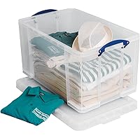 Really Useful Plastic Storage Box 24 Litre Clear,465 x 270 x 290 cm ...