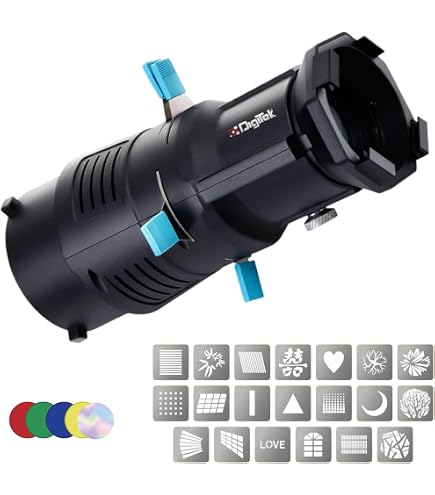 GOBO Kit Photography 14-Piece GOBO Kit For FS-100SLENS Optical Snoot ...