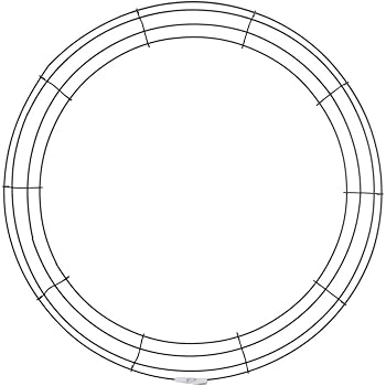 Panacea Wire Wreath Frame, Multicoloured, 60.96 x 60.96 x 2.54 cm ...