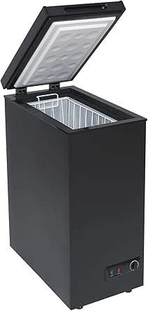 36cm Black Chest Freezer, Freestanding Slimline Compact - SIA CHF60B ...
