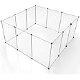 BRIAN & DANY Pet Playpen, Portable Plastic Small Animal Pen for Hamster ...