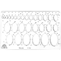 Peregrine Transparent Isometric Ellipse Shape Symbols Drawing Drafting Template Stencil : Amazon ...