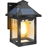 JML Solar Powered Outdoor Luma Lantern - LED Garden Lights with Motion ...