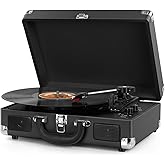 DIGITNOW! Vinyl Record Player, Bluetooth Turntable with Stereo Speakers ...