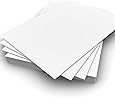 100 Sheets A4 160gsm White Card - Premium Thick Printing Paper Suitable ...