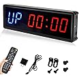 BTBSIGN LED Interval Timer Count Down/Up Clock Stopwatch with Remote for Home Gym Fitness Blue ...