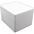 Styroporbox/Thermobox - 21,0 Liter - 44 x 34 x 26 cm/Wandstärke 3 cm ...