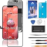 TBUSKEJIE for iPhone 13 Screen Replacement Kit Full HD LCD Display 3D ...