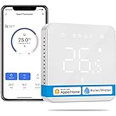 KETOTEK Thermostat Intelligent WiFi Noir pour Chauffage de l'eau par Le Sol 3A Compatible avec ...