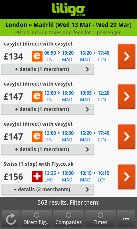 Liligo recherche vols & hôtels: Amazon.fr: Appstore pour Android