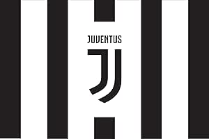Flag Official Juventus Juve cm. 65 x 50 B/N: Amazon.co.uk: Sports ...