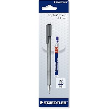 Staedtler Triplus Micro 77425BK25D Triangular Mechanical Pencil 0.5mm ...