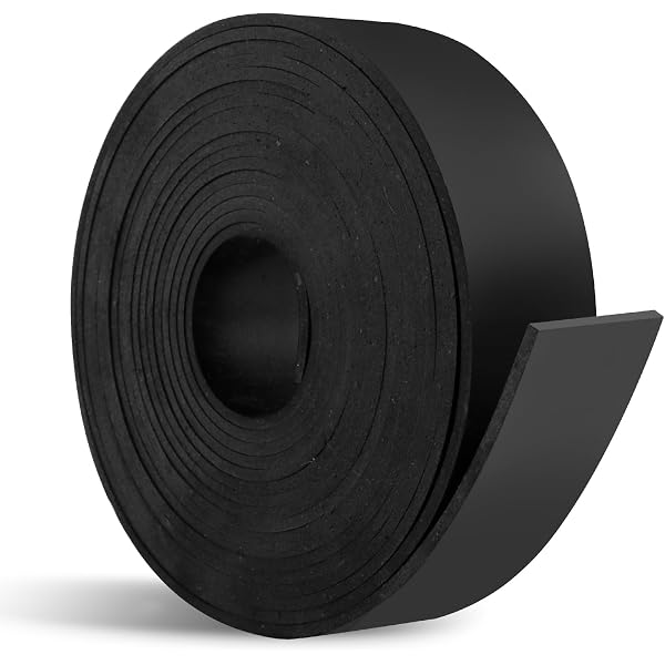 1'' Wide Neoprene Rubber Strips: Solid Rolls For DIY Gaskets, Seals 1 ...