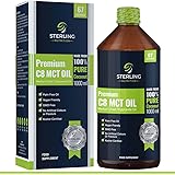 Organic Pure C8 MCT Oil - 100% Pure Coconut - Boosts Ketones 3X More Than Other MCTs - for Keto ...