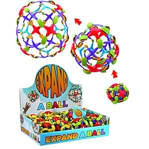 "Expand a Ball" Multicolour Expandable Fidget Stress Ball Toy: Amazon ...