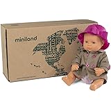 Miniland Gift box with 32 cm baby doll with latin features and dress ...