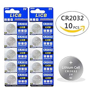 LiCB CR2032 3V Lithium Battery CR 2032 10-pack: Amazon.co.uk: Electronics